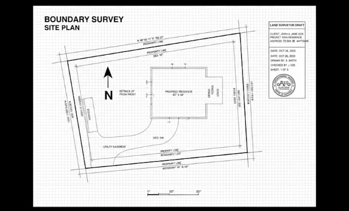 Provide professional land survey, boundary survey, site plan drawings ...