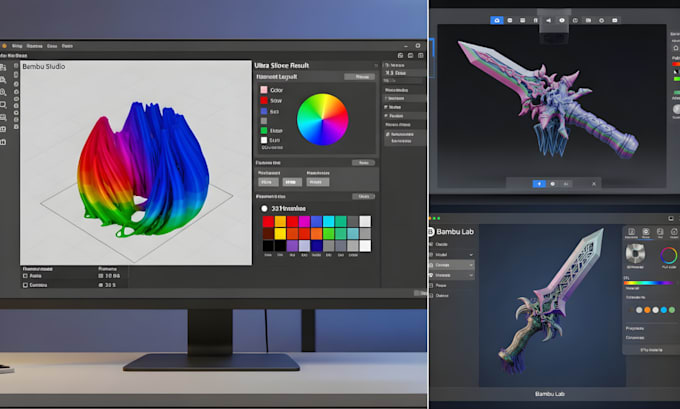 Create 3d modeling slice and paint your stl file on bambu lab 3d ...