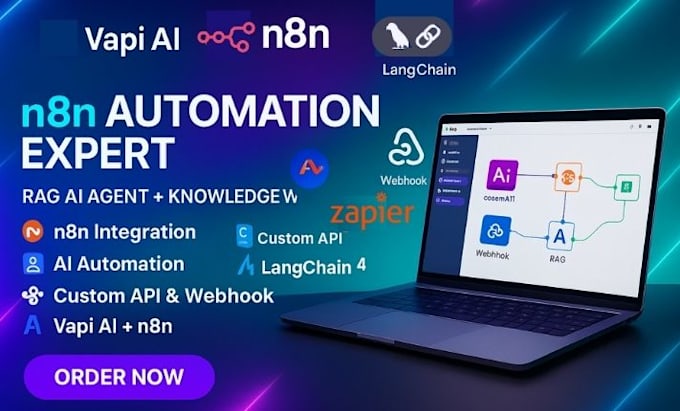 N8n rag ai agent automatisation n8n api intégration langchain n8n io ...