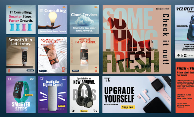 Be your monthly graphic designer for branding, digital and print needs ...