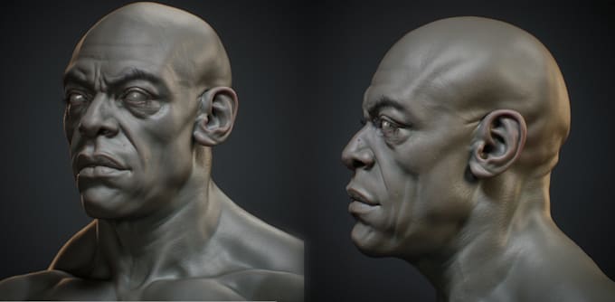 Sculpt stylized realistic 3d game characters model in zbrush by ...