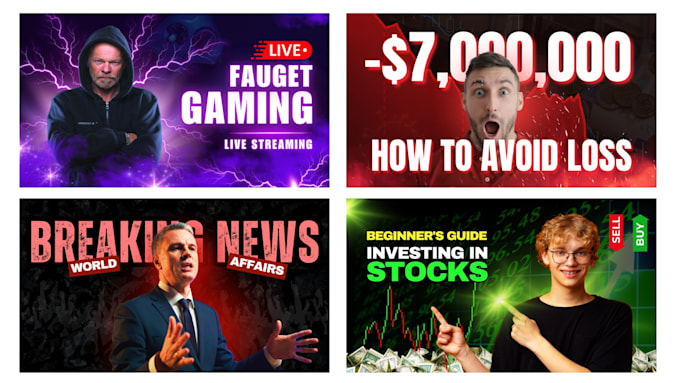 Design best and great youtube thumbnail by Rayhan_active | Fiverr