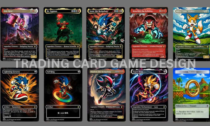 Design trading card game design template card frame box design board ...