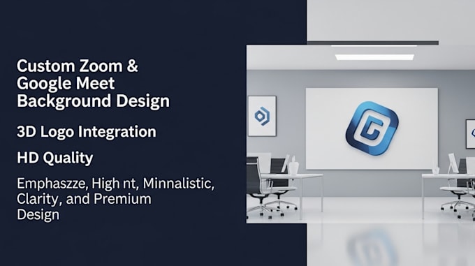 Create zoom virtual background, ms team, google meet, office mockup ...