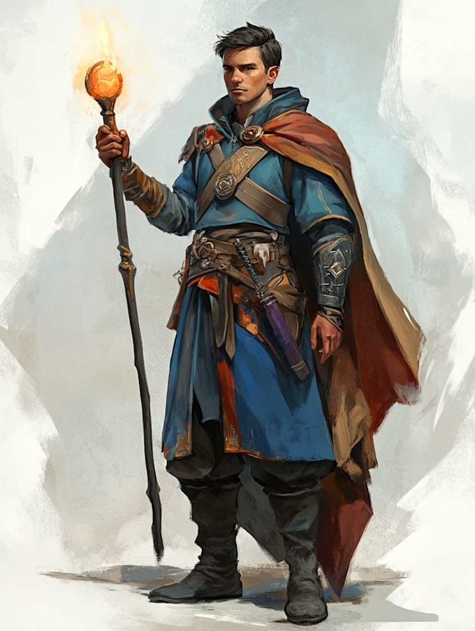 Paint your dark fantasy dnd character illustration by Austinlewisx | Fiverr
