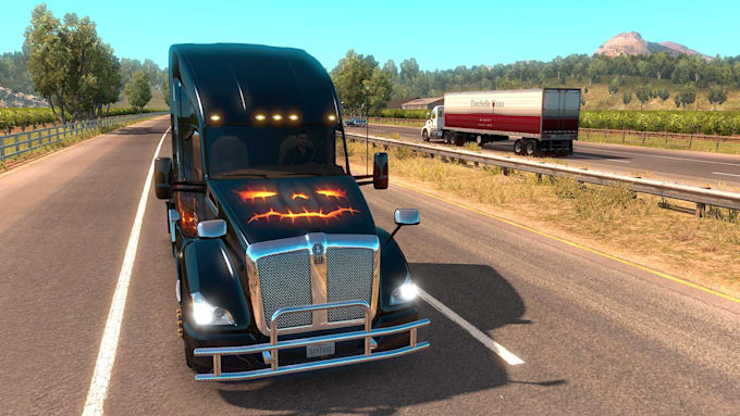 Create a custom euro truck simulator 2, ats2, ets2 skin paint job ...