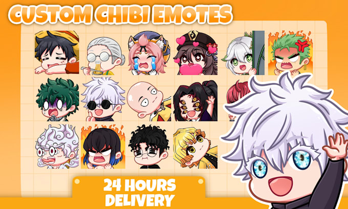 Crie emotes ou emotes animados para twitch e discord