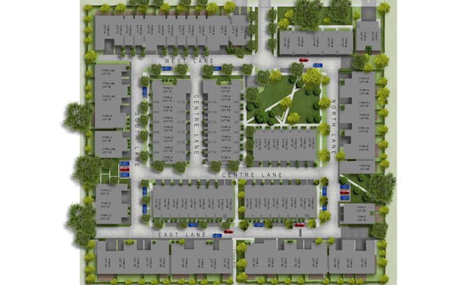 Render 2d 3d master plan, site plan and landscape architecture layouts by Dwaynerp | Fiverr