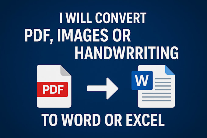 Convertir pdf, imagen o escritura a mano en word o excel rápidamente