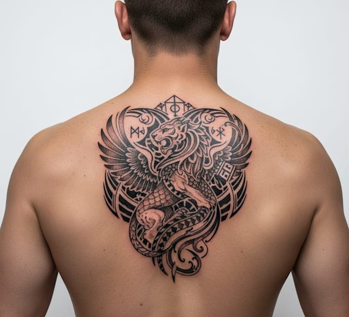 Draw amazing tattoo design, tattoo by Abelrachedi | Fiverr