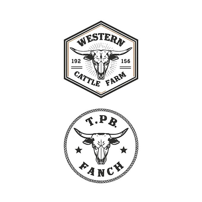 Do professional western, cattle brand, ranch style, cow logo by Lana ...