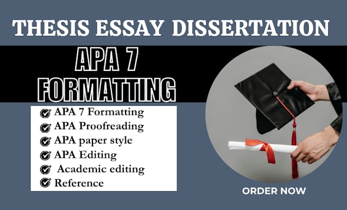 Edit format proofread your dissertation and thesis statement in apa 7th edition by ...