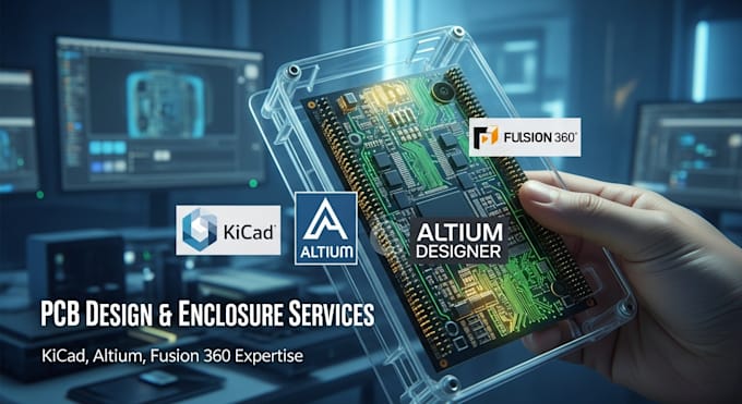 Do pcb design and pcb enclosure design using kicad, altium, and ...