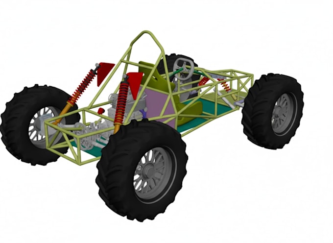 Do 3d cad car model,tubular mechanical,model,automotive design ...