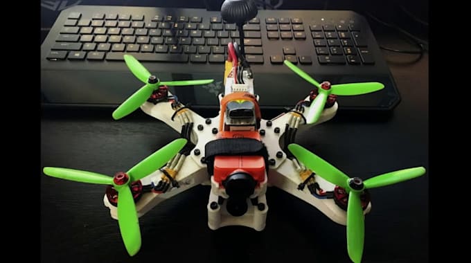 Design 3d custom drone, uav or fpv racing model for printable or ...