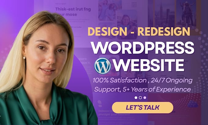 Design, redesign or create wordpress website, wordpress blog website ...