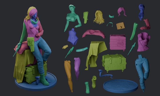 Convert 2d image drawing into 3d model stl files for toys miniatures 3d ...