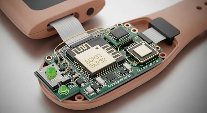 Do wearable health monitoring device with pcb, sensors and firmware ...