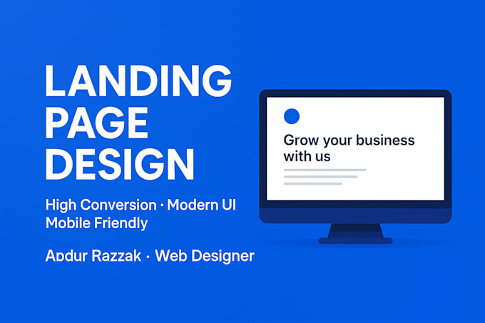 Design a modern and high converting landing page by Codewithmushfiq ...
