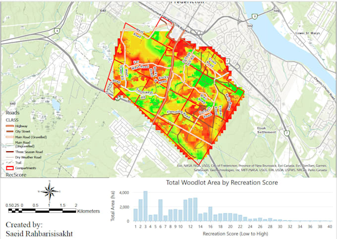 Create gis maps for forest road and environmental planning by Saeed6156 ...