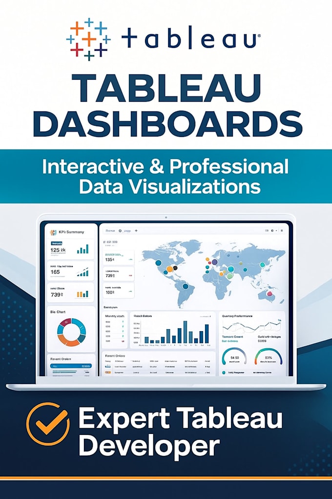 Create interactive tableau dashboards and professional data ...