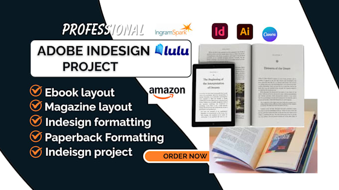 Do adobe indesign project, indesign formatting, magazine, brochure ...