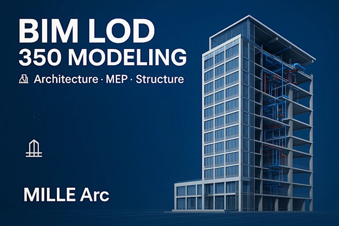 Hacer modelo bim completo nivel 350 arquitectura, mep y estructura