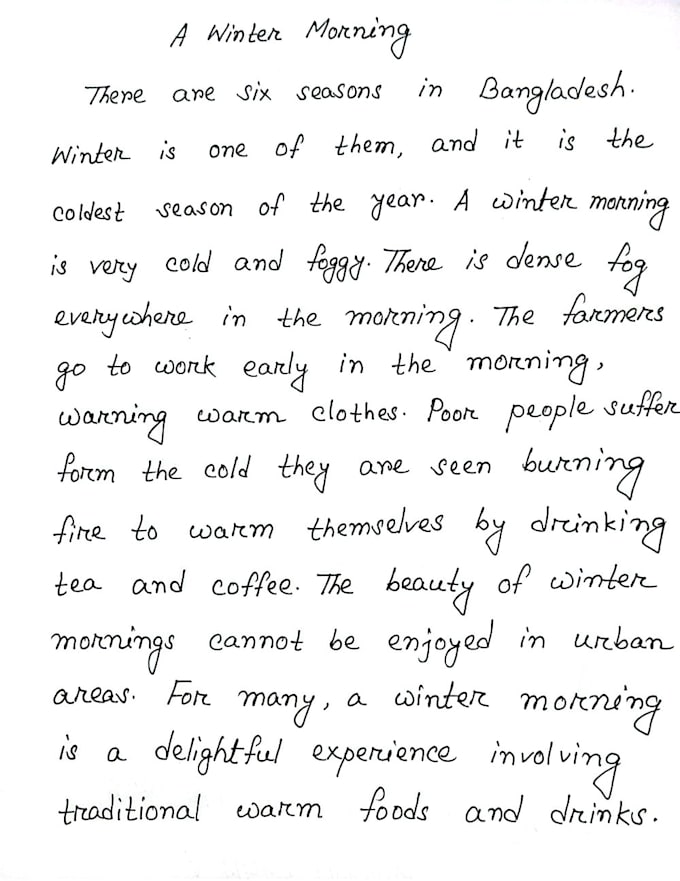 Handwrite anything in a beautiful cursive writing by Nathapurba | Fiverr