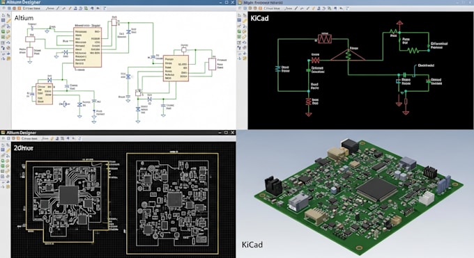 Design schematics , circuit, pcb design and pcb layout using altium and ...