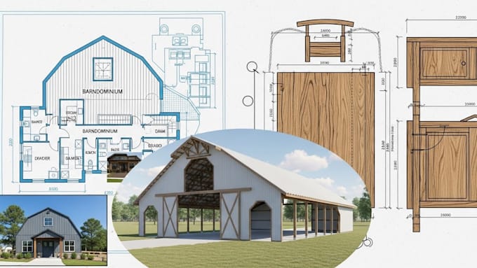 Draw barndominium layouts, woodwork plans and complete pole barn ...