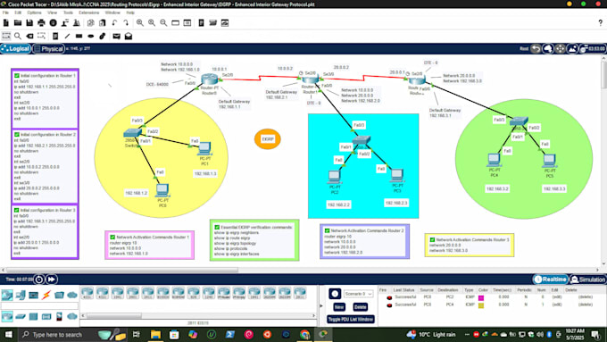 Design and configure professional cisco packet tracer network labs by ...