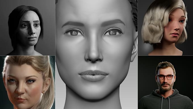 Do 3d Bust 3d Face 3d Head 3d Sculpture 3d Portrait 3d Game Assets By
