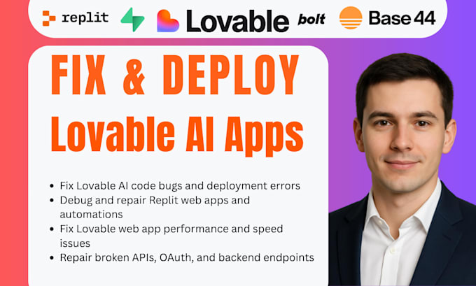 Fix lovable ai bug, fix replit, cursor, react, next js, readdy ai v0 emergent sh by Figmadesk ...