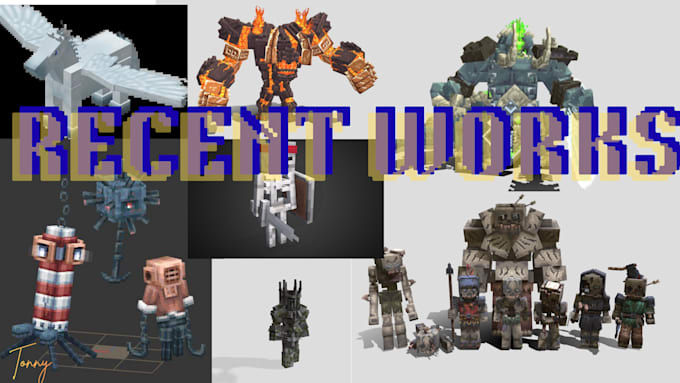 Make a quality mobs models and animations for your minecraft by Jonny ...