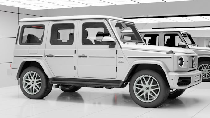 Create stunning luxury 3d car for website, concept car, pbr texture, 3d ...