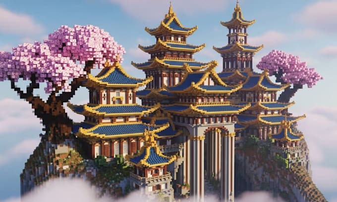 Create custom minecraft map minecraft build minecraft spawn minecraft lobby by Temi_fantasy | Fiverr