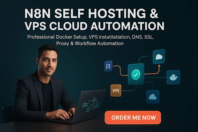 Autoalojamiento de n8n en hostinger aws azure docker experto en n8n instalación de vps