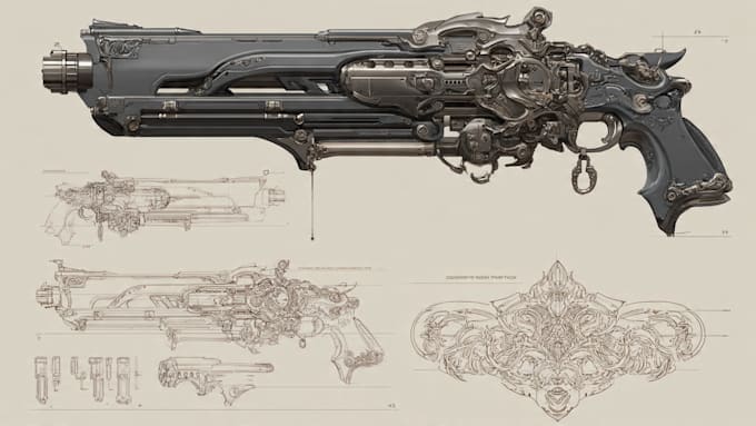 Design 2d weapons and assets by Erickahailey | Fiverr