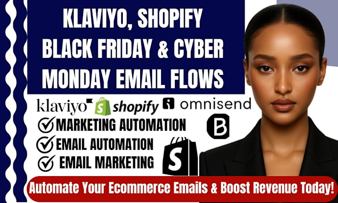 Setup klaviyo shopify email flow template newsletter, black friday ...