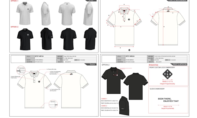 Create fashion tech pack, clothing spec sheet, flat sketch, technical ...