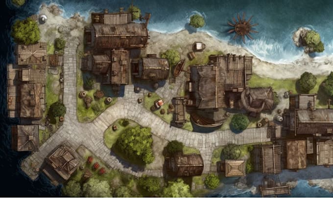 Immersive dnd battle maps, dungeon maps, towns, and fantasy worlds by ...