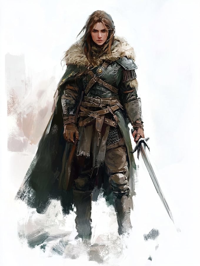 Dnd character art and dnd character art by Keyongilbertson | Fiverr