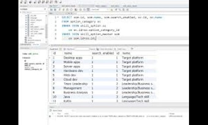 Provide sql database design, stored procedures and query optimization ...