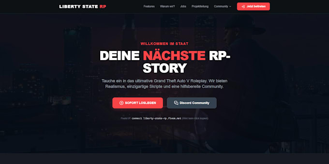 Develop you a professional fivem website by Elias0158 | Fiverr