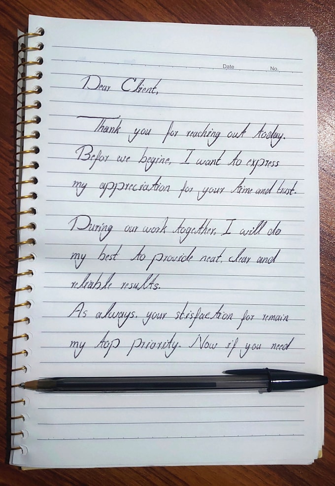 Beautiful handwritten letters, notes, cards and documents by ...