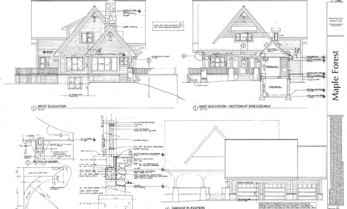 Draft autocad 2d architectural floor plan drawing, elevation, permit drawing by Annakraus1 | Fiverr