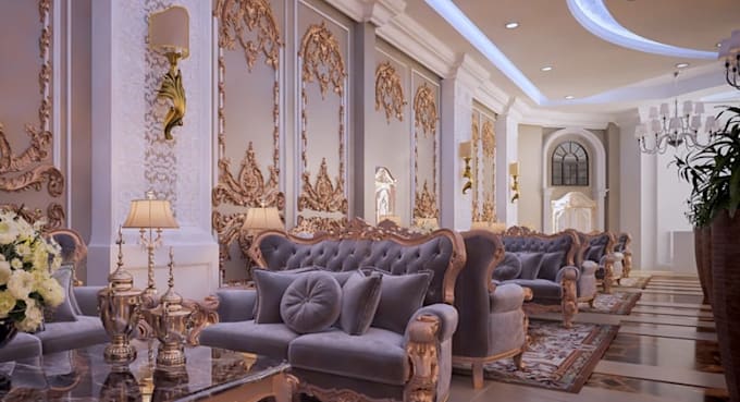 Render 3d event hall,interior design,hallway decor,stage design,cgi ...