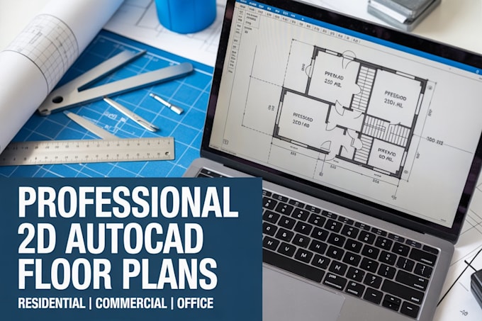Provide clean and detailed autocad 2d floor plans for any building type ...