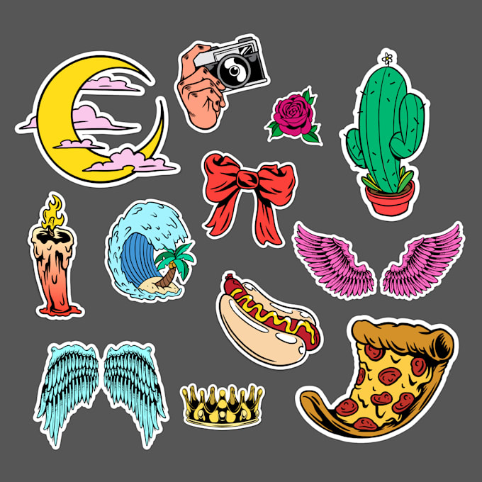 Design 5, 10, 20 or more high quality stickers for you by Sandyemad ...