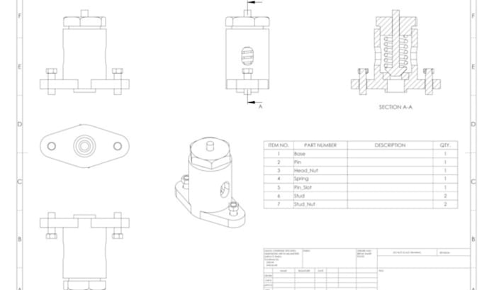 Do solidworks 3d cad modeling expert fast 2d drawings step iges stl dwg ...